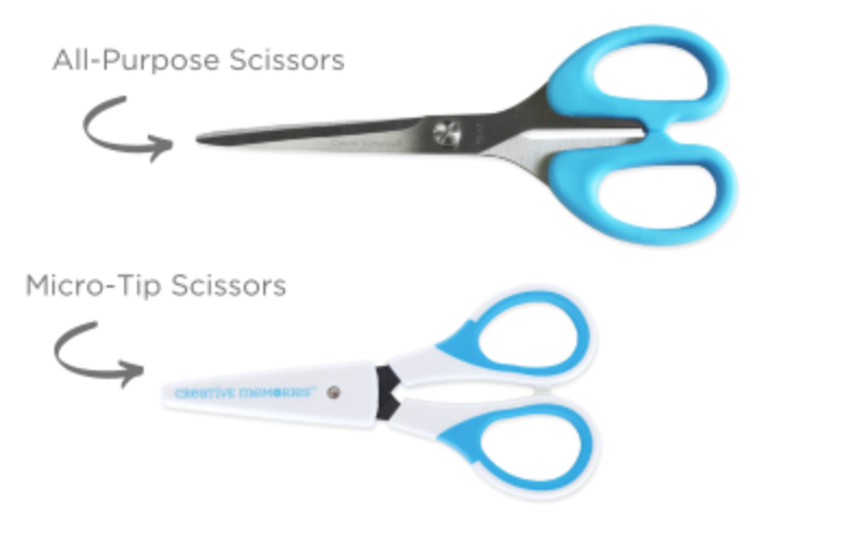 What are different kinds of scissors that Creative Memories offers ...